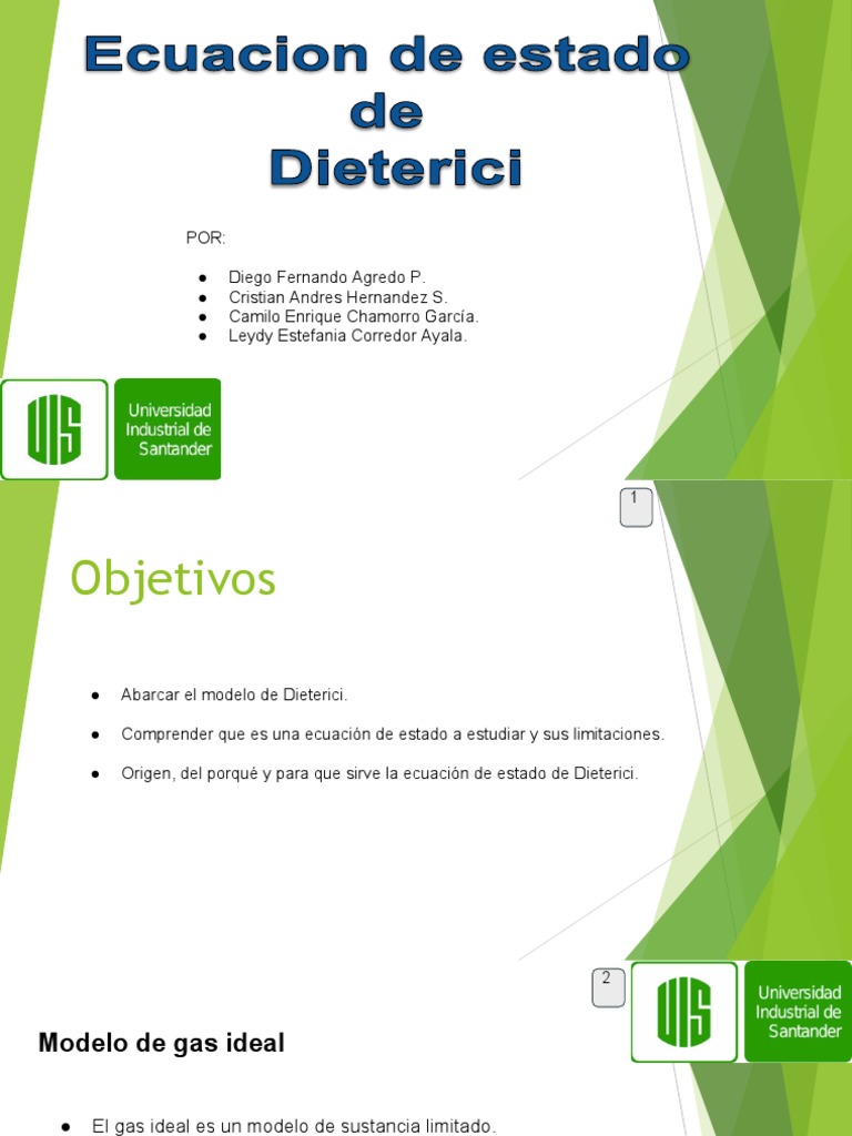 Dieterici PDF | PDF | Gases | Química Física