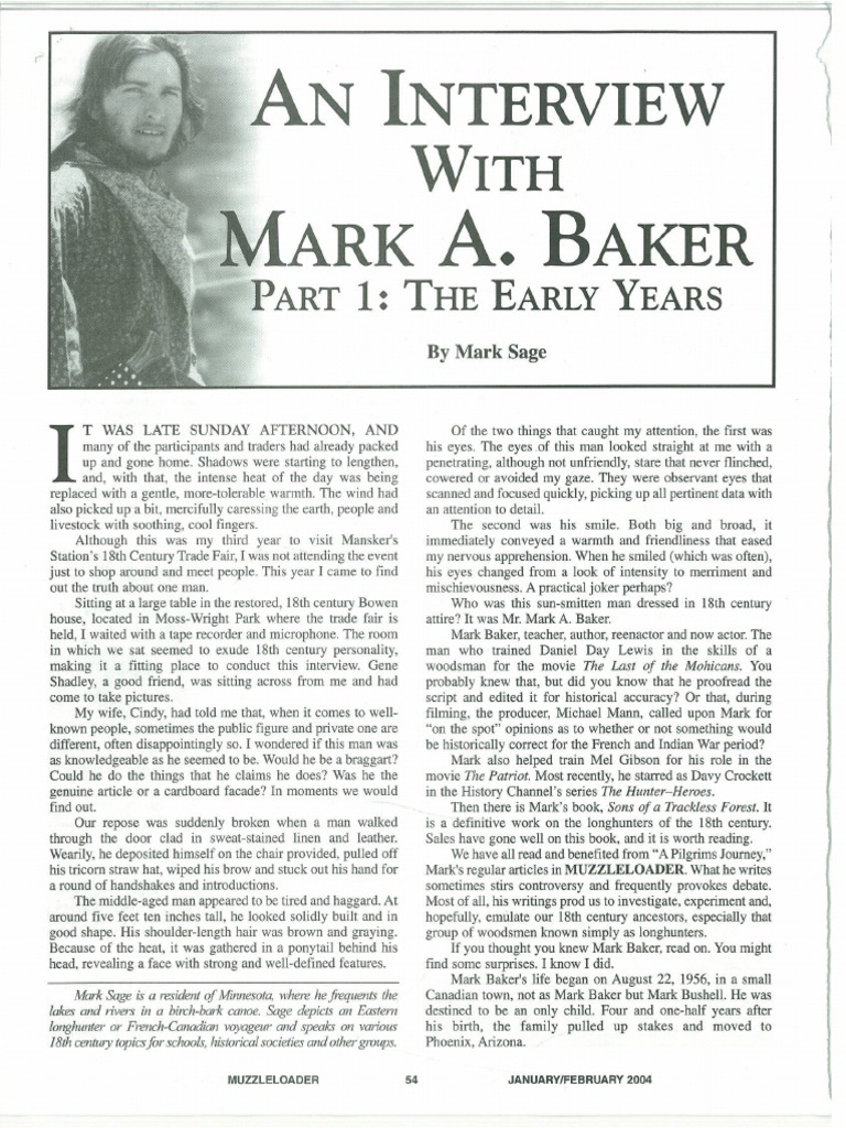 Interview With Mark Baker | PDF