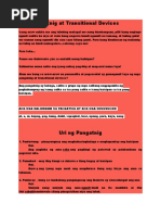 Mga Transitional Devices Sa Filipino | PDF