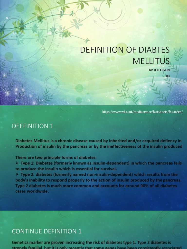 Understanding Diabetes Mellitus Types | PDF | Diabetes Mellitus ...