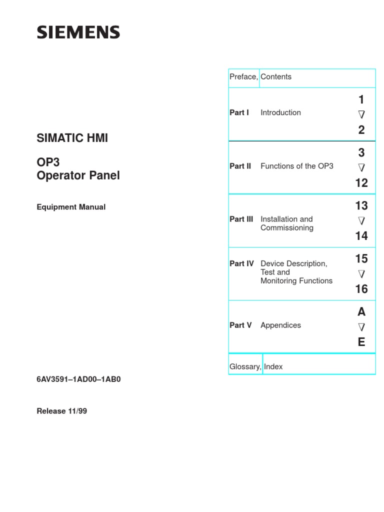 Siemens Op3 Manual | PDF