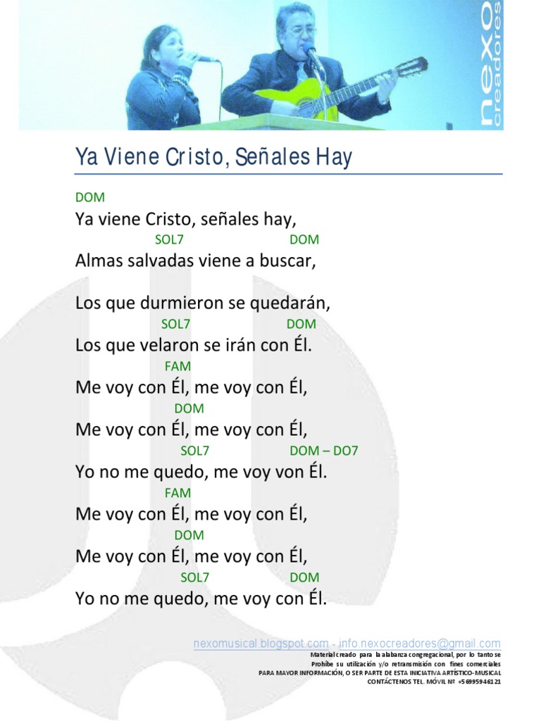 Ya Viene Cristo, Señales Hay PDF | PDF