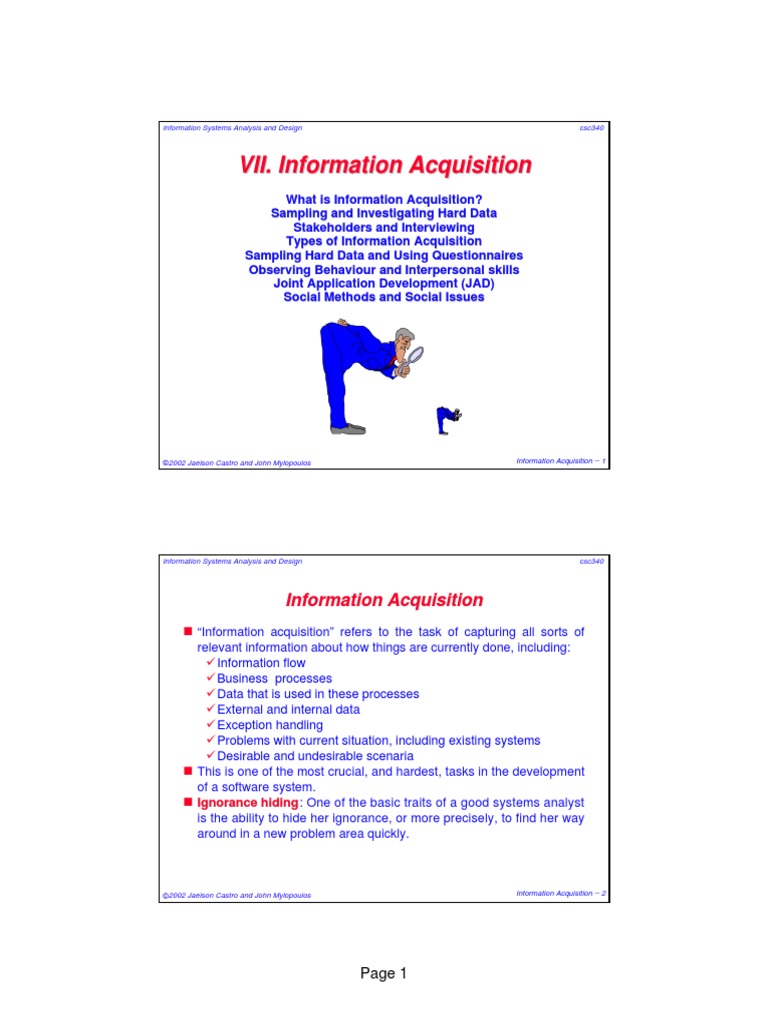 Info Acquisition | PDF | Intelligence Analysis | Sampling (Statistics)