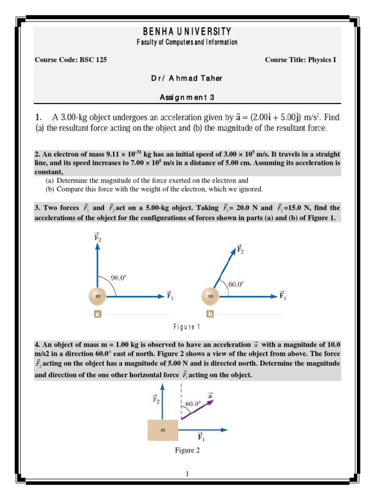 Assignment 3 PDF | PDF | Friction | Force