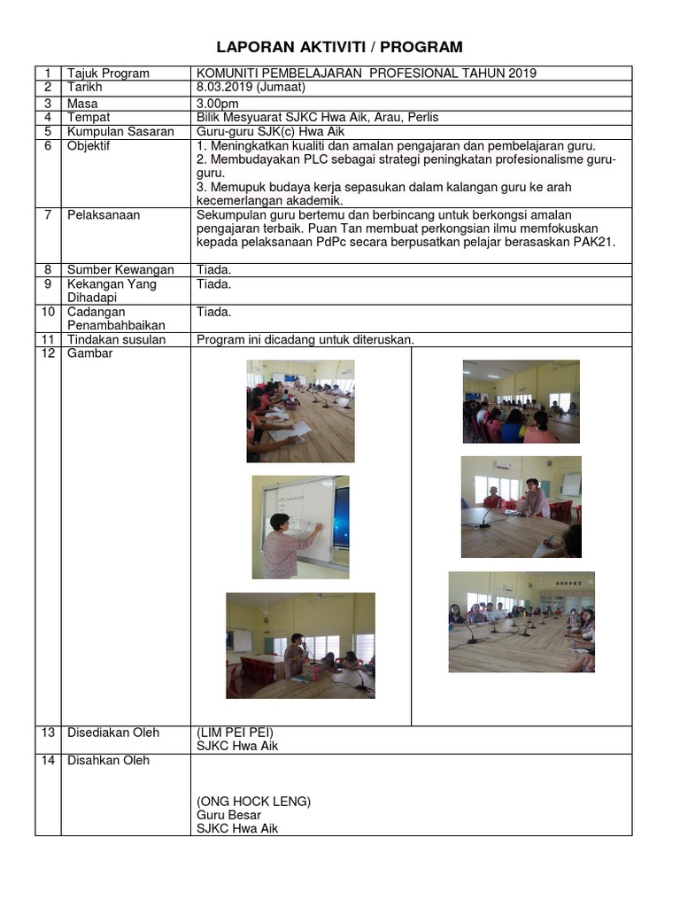 Laporan PLC 2019 | PDF