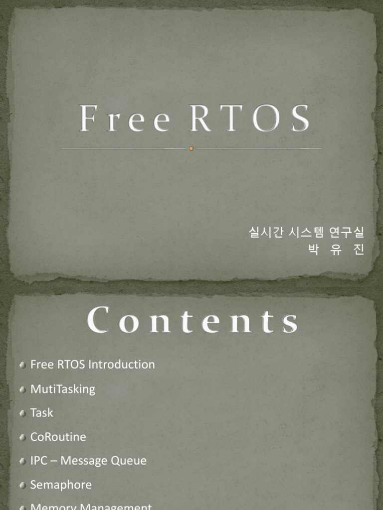 Free RTOS | PDF