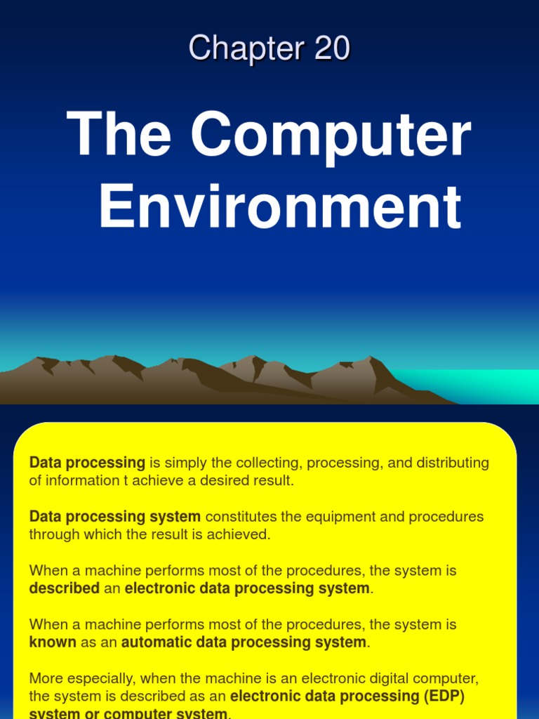 Chapter 20 The Computer Environment | PDF | Databases | Computer Program