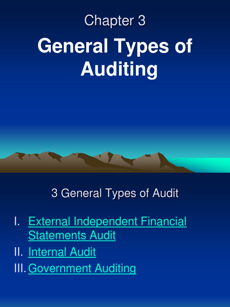 Chapter 3 General Types Of Audit PPT 123915218 PDF Internal Audit