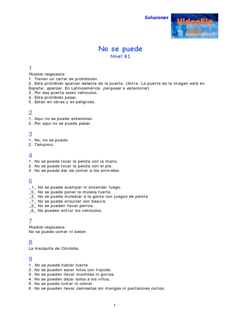 B1 Un Dia Playa Latino Solucion | PDF