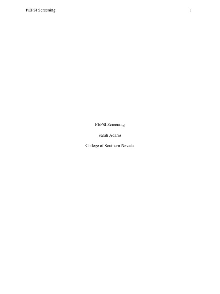 Pepsi Screening | PDF | Puberty | Adolescence