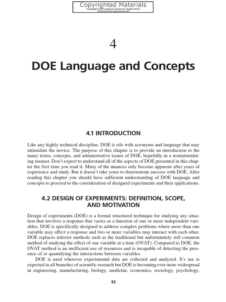 DOE Basics for Beginners | PDF | Errors And Residuals | Mathematical Model