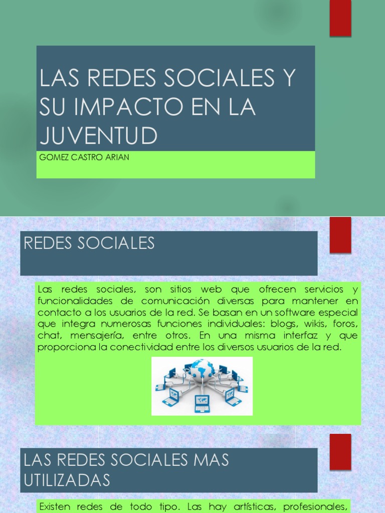 Redes Sociales y Su Impacto en La Sociedad | PDF | Red social ...