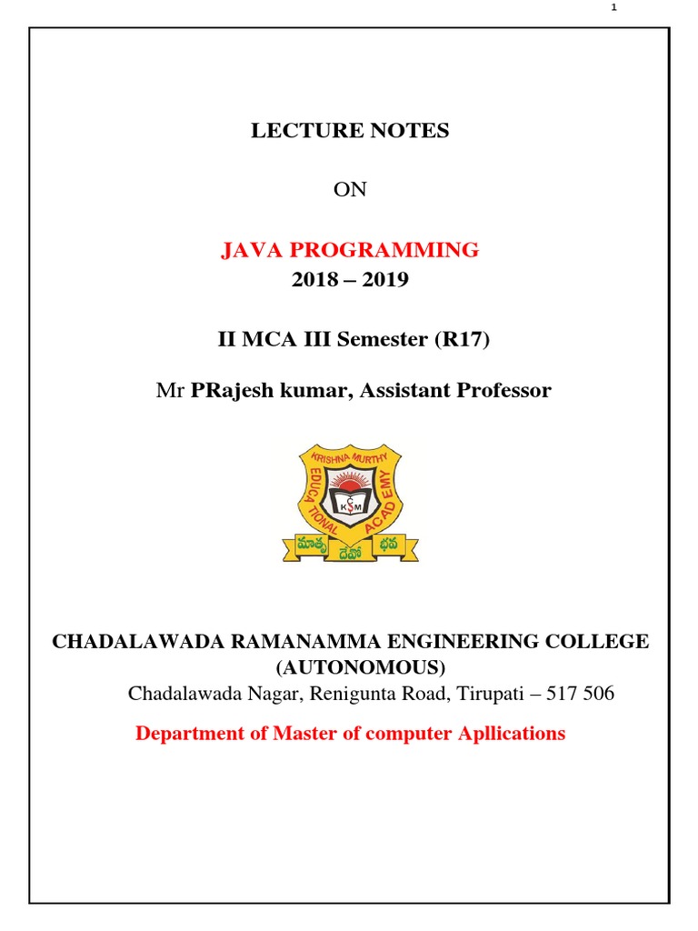 Prkjava 1 PDF | PDF | Java (Programming Language) | Control Flow