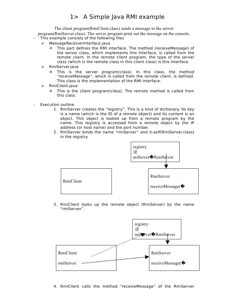 A Simple Java RMI Example | PDF | Class (Computer Programming) | Java ...