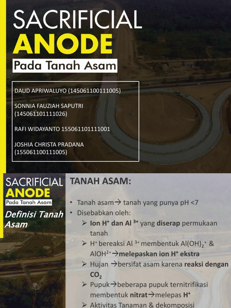 Sacrificial Anode Pada Tanah Asam (Daud, Sonnia, Rafi, Joshia) | PDF