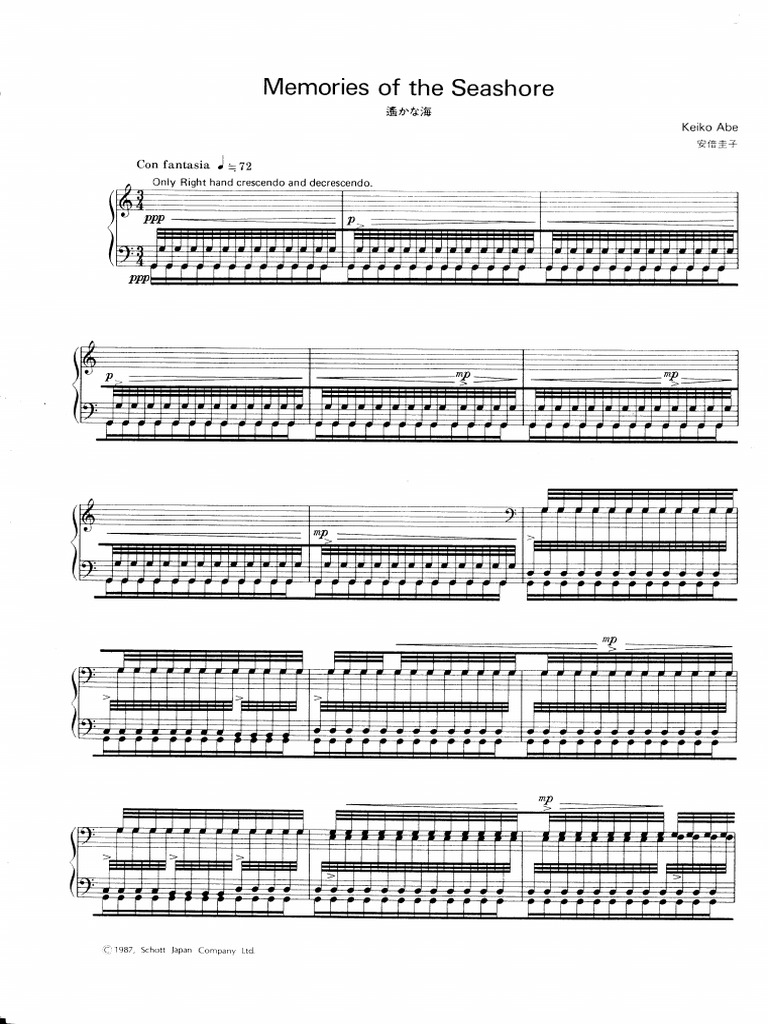 Memories of The Seashore PDF | PDF | Musical Compositions | Classical Music