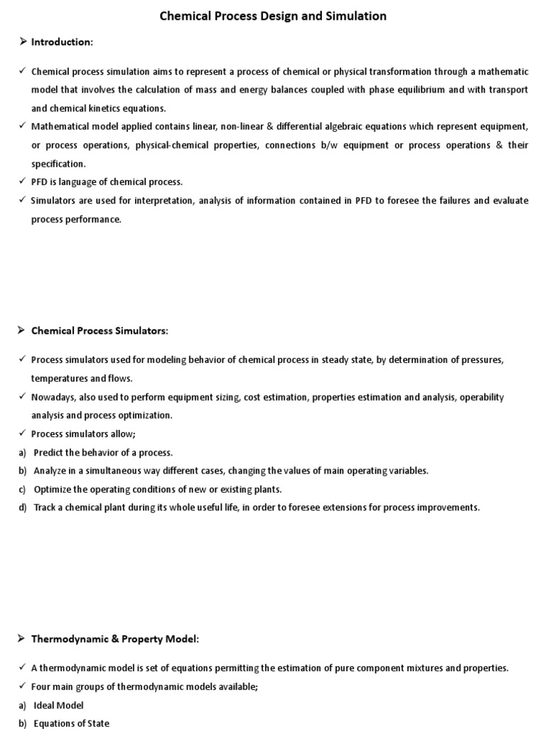CPDS Tutorial 1 | PDF | Chemical Reactor | Mathematical Model