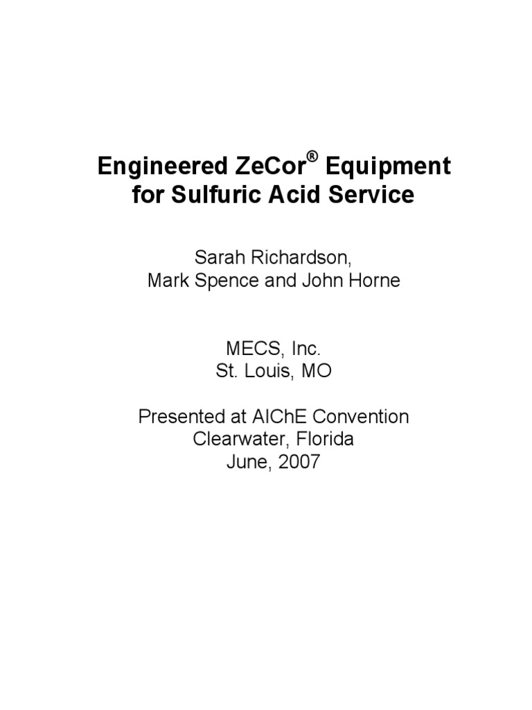 Zecor PDF | PDF | Corrosion | Stainless Steel