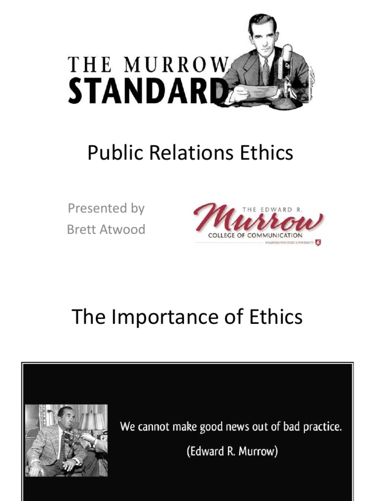 Public Relations Ethics | PDF | Public Relations | Conflict Of Interest