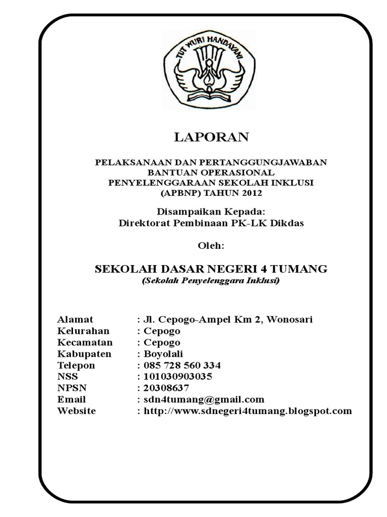 Cover LPJ Inklusi | PDF