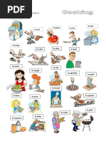 Cooking Verbs Esl Picture Dictionary Worksheet | PDF