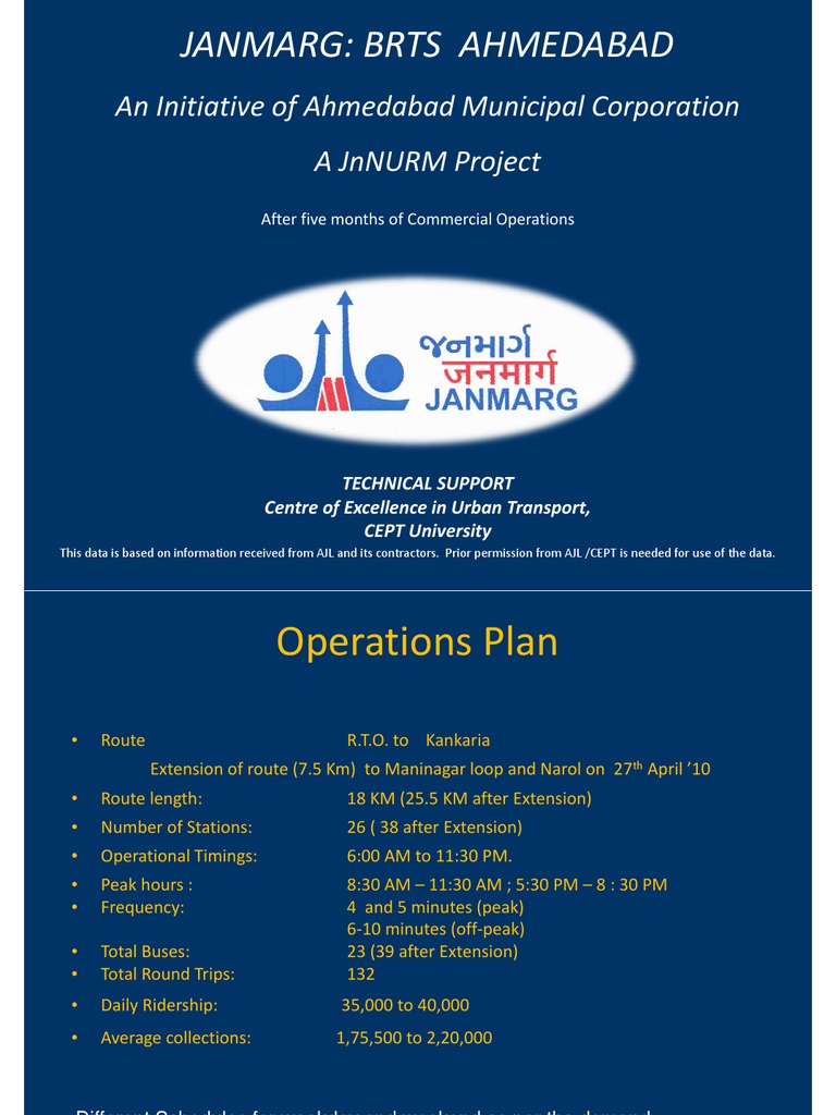 Janmarg: Brts Ahmedabad: An Initiative of Ahmedabad Municipal ...
