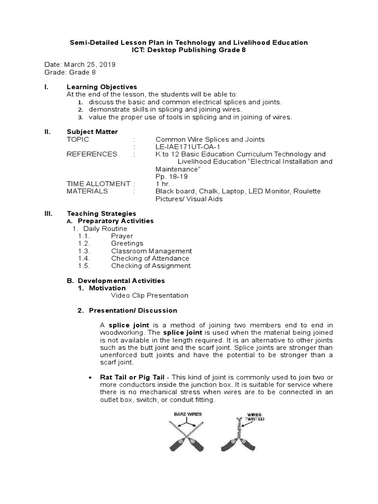 Common Wire Splices and Joints Guide | PDF | Electrical Wiring | Wire