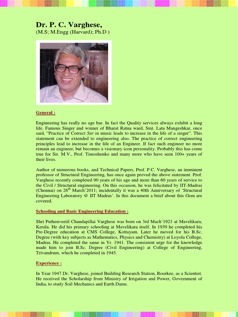 Prof P C Varghese 186 | PDF | Academia | Science