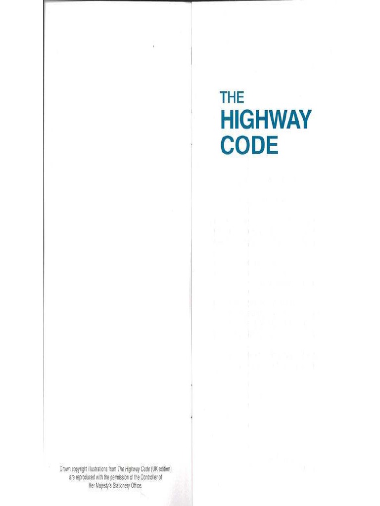 Highway Code PDF | PDF