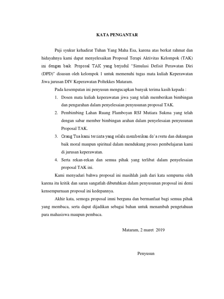 Proposal Tak DPD | PDF