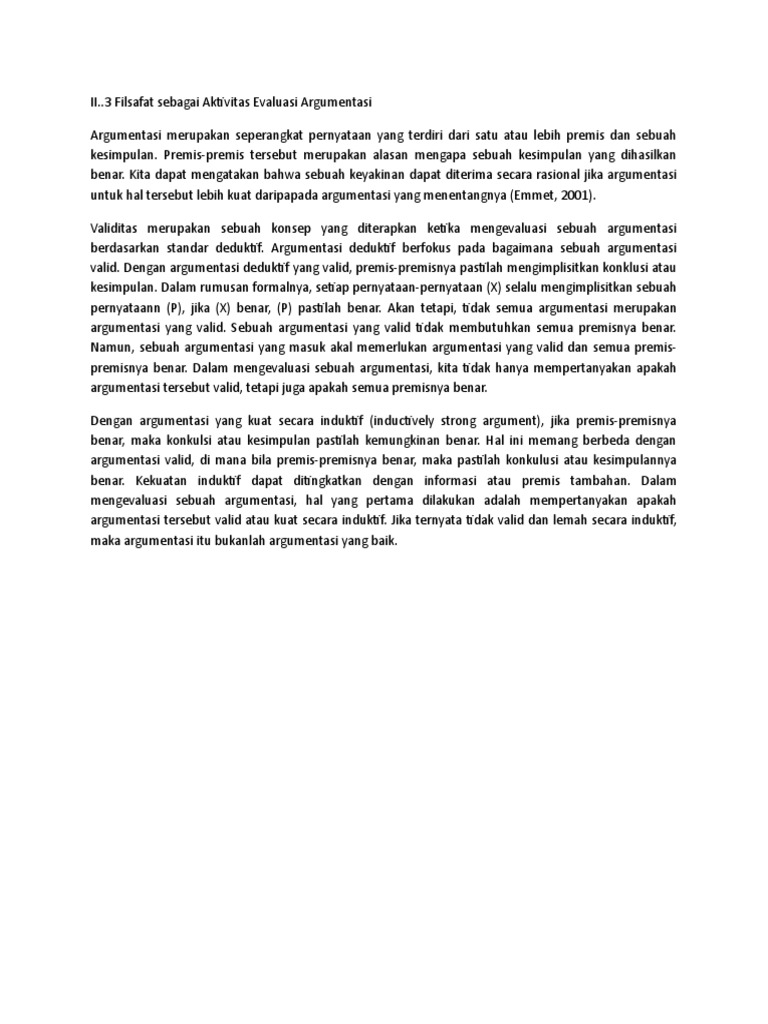 EVALUATING ARGUMENTS THROUGH PHILOSOPHY | PDF