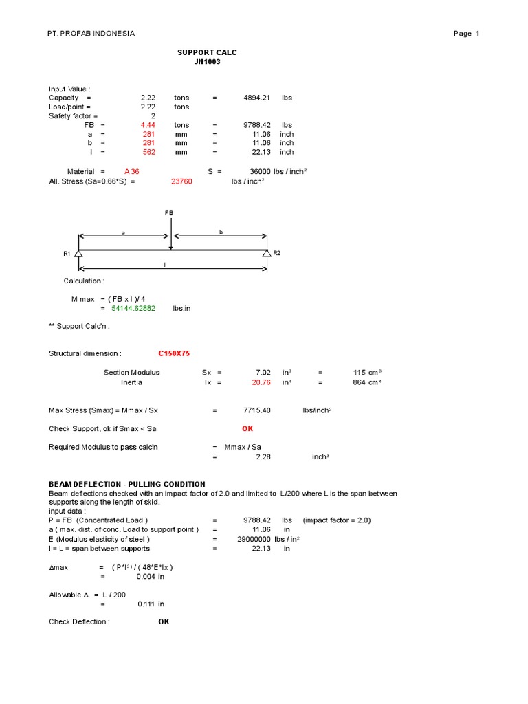 Beam Design 2 Type | PDF | Young's Modulus | Beam (Structure)