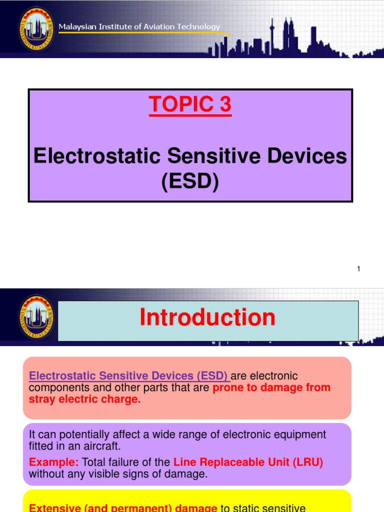 Topic 3 Esd Edited | PDF | Electrostatic Discharge | Electrostatics