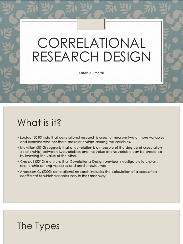 Understanding Correlational Research Design | PDF | Spearman's Rank ...