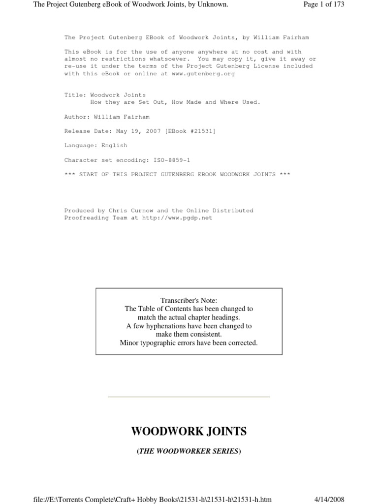 Joints PDF | PDF | Woodworking | Wood