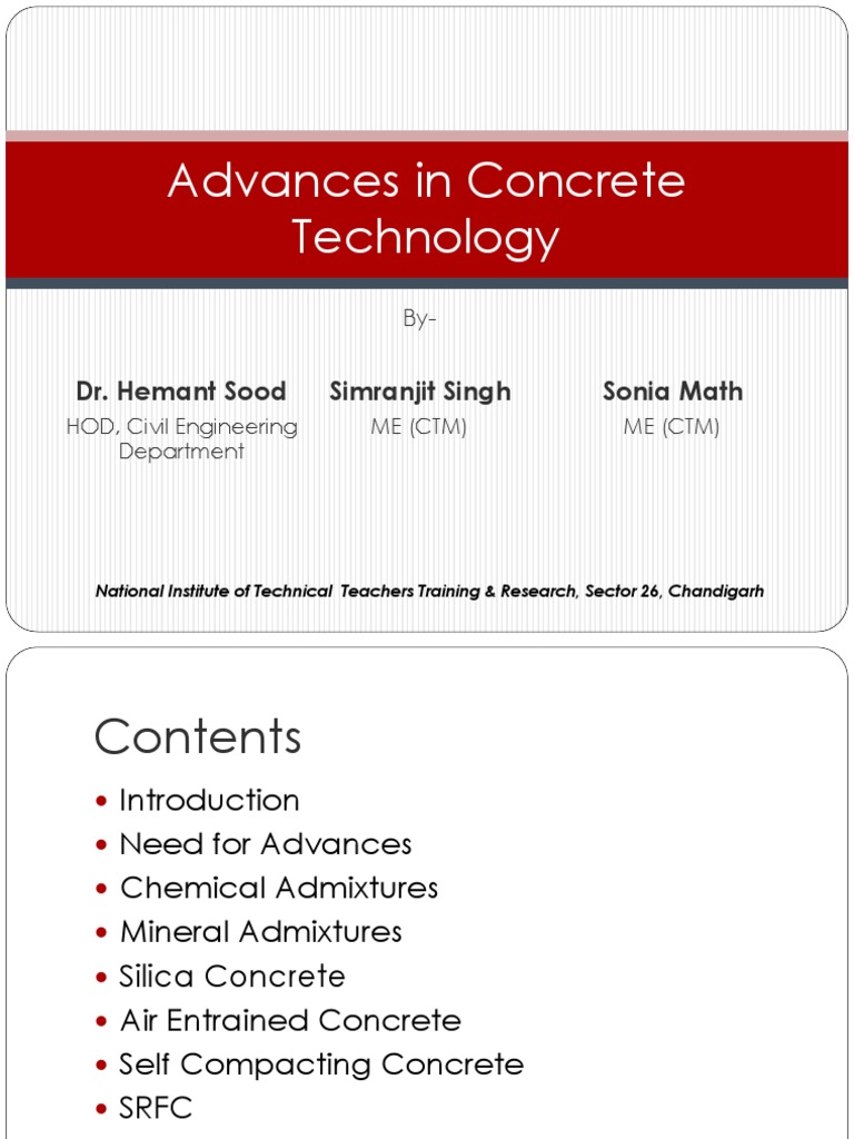 Advances in Concrete Tech | PDF | Fly Ash | Concrete