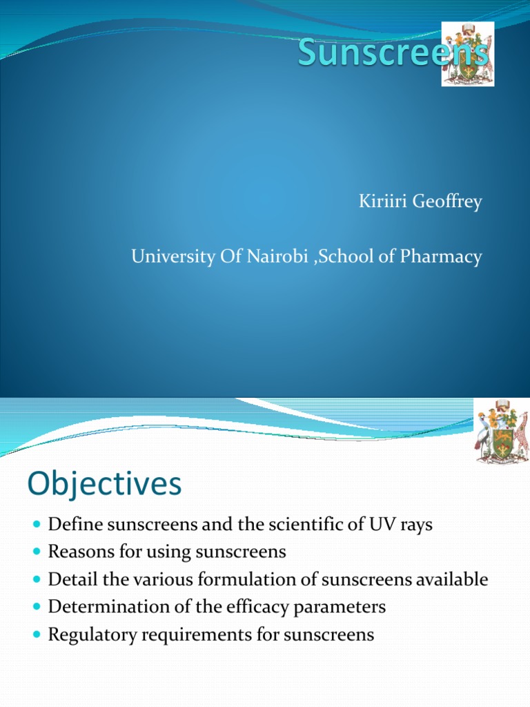 Sunscreens | PDF | Sunscreen | Ultraviolet