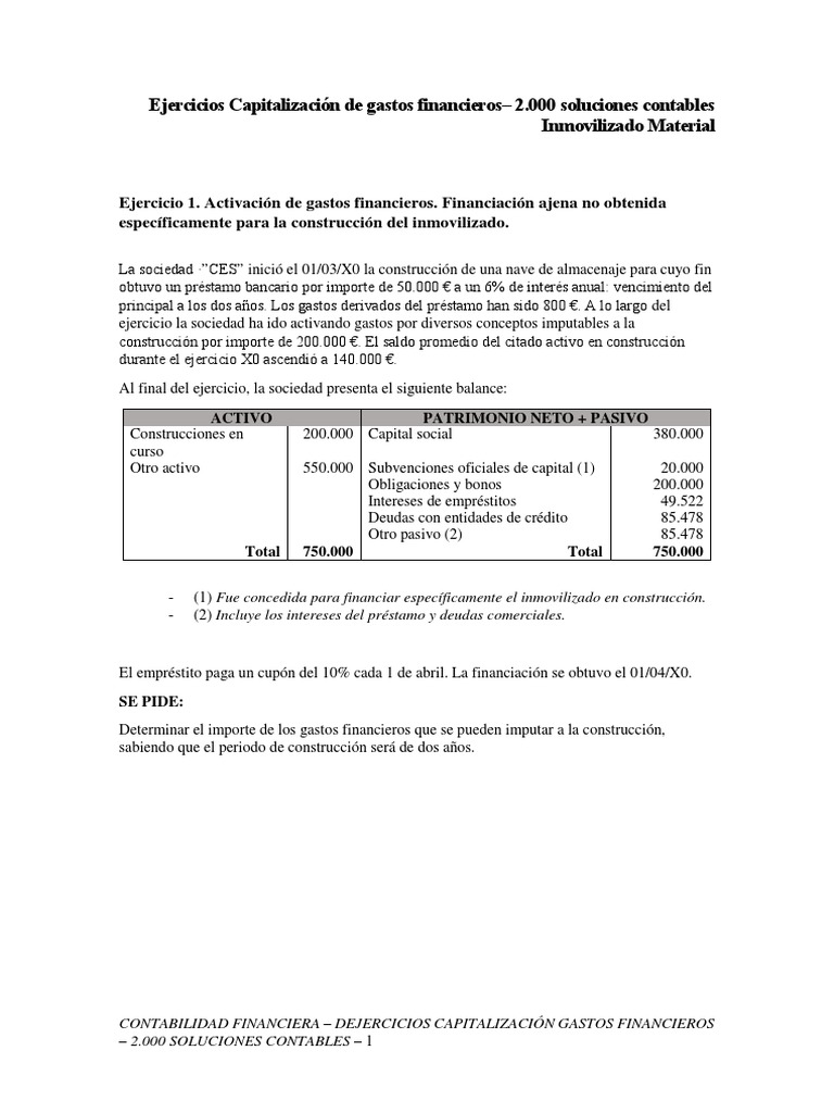 Ejercicios Solares Sin Edificar | PDF | Contabilidad financiera | Contabilidad