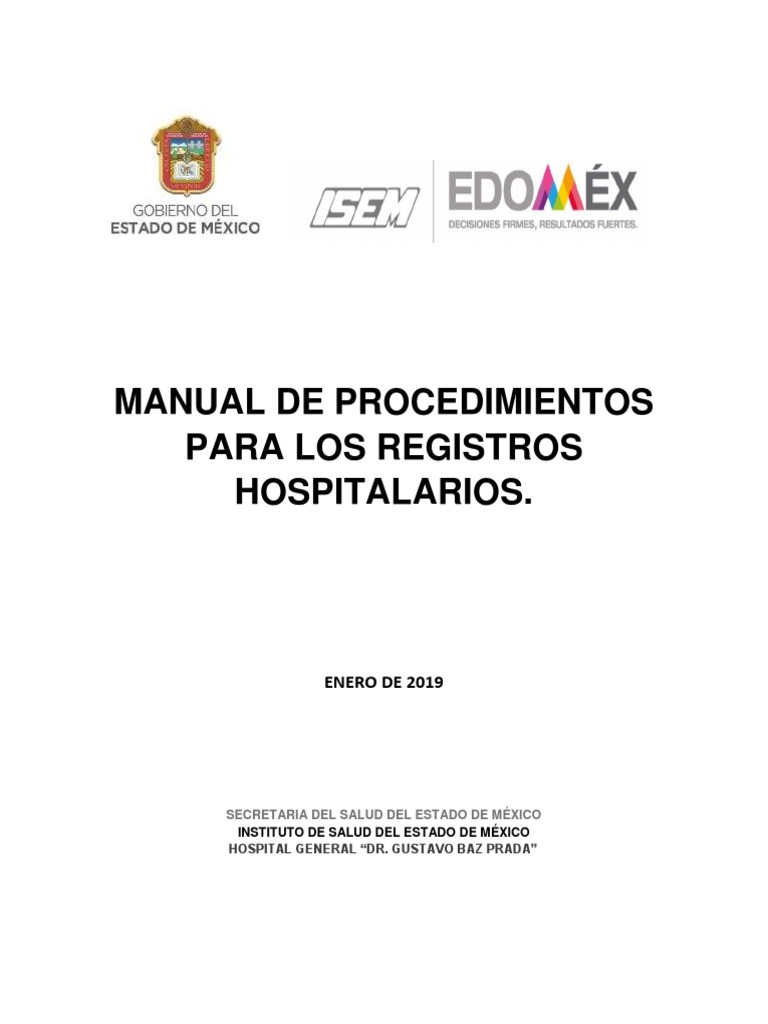 Procedimientos de Resgistros | PDF | Hospital | Archivo de computadora