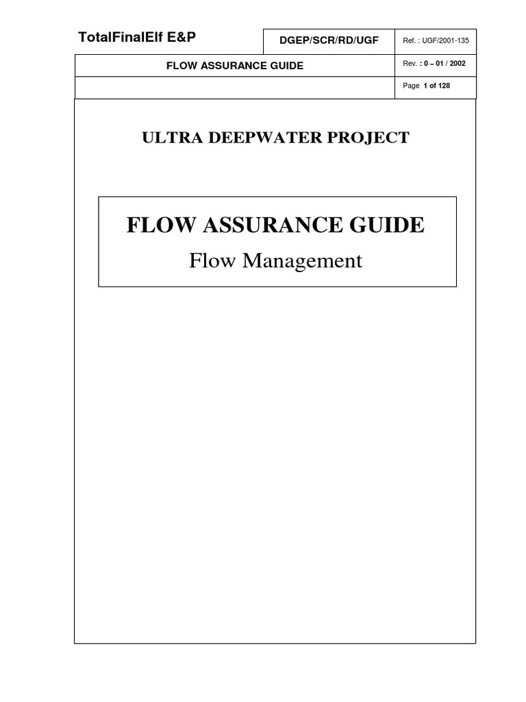 FlowAssuranceGuide Total PDF | PDF | Fluid Dynamics | Chemical Engineering