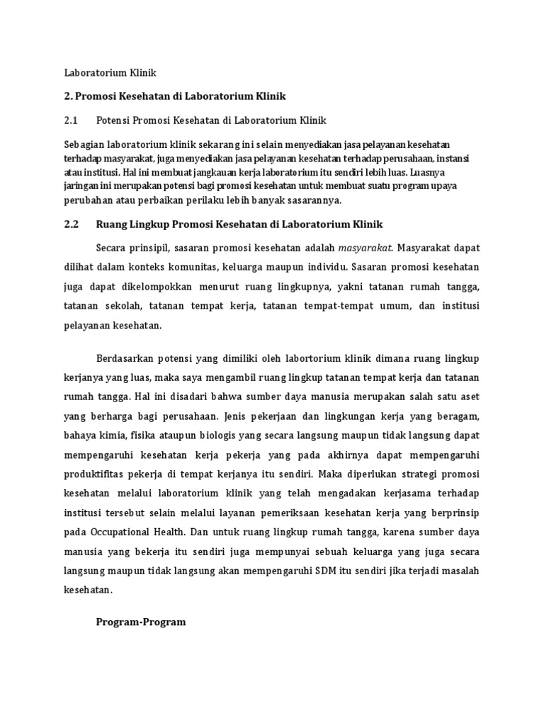 Dokumen - Tips Laboratorium-Klinik | PDF