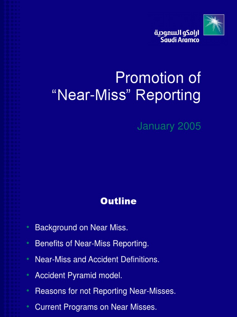 Near Miss Presentation | PDF | Personal Protective Equipment | Nature