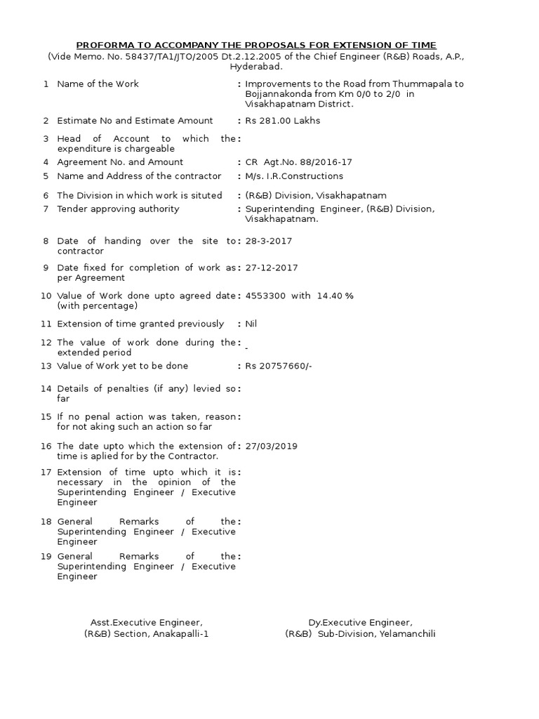 EOT Form | PDF