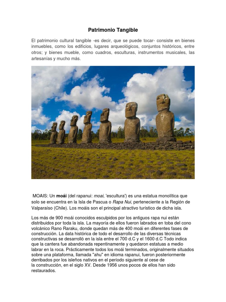 Patrimonio Cultural Tangible en Chile | PDF