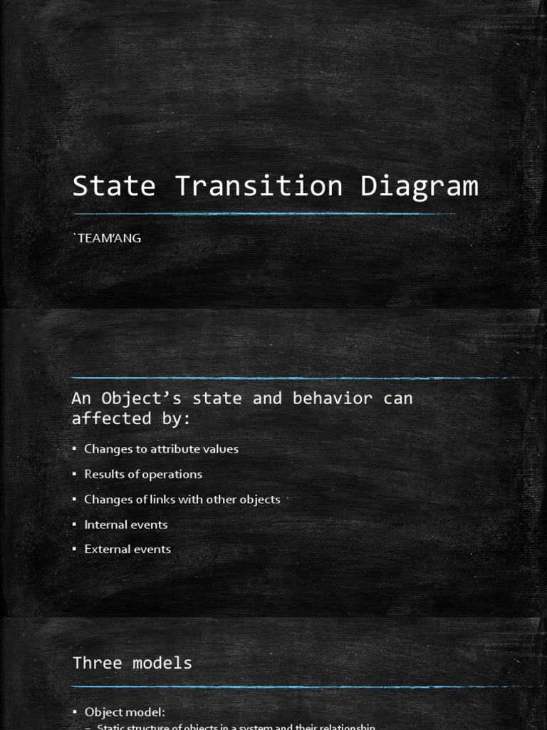 State Transition Diagram | PDF | Mathematical Model | Abstraction