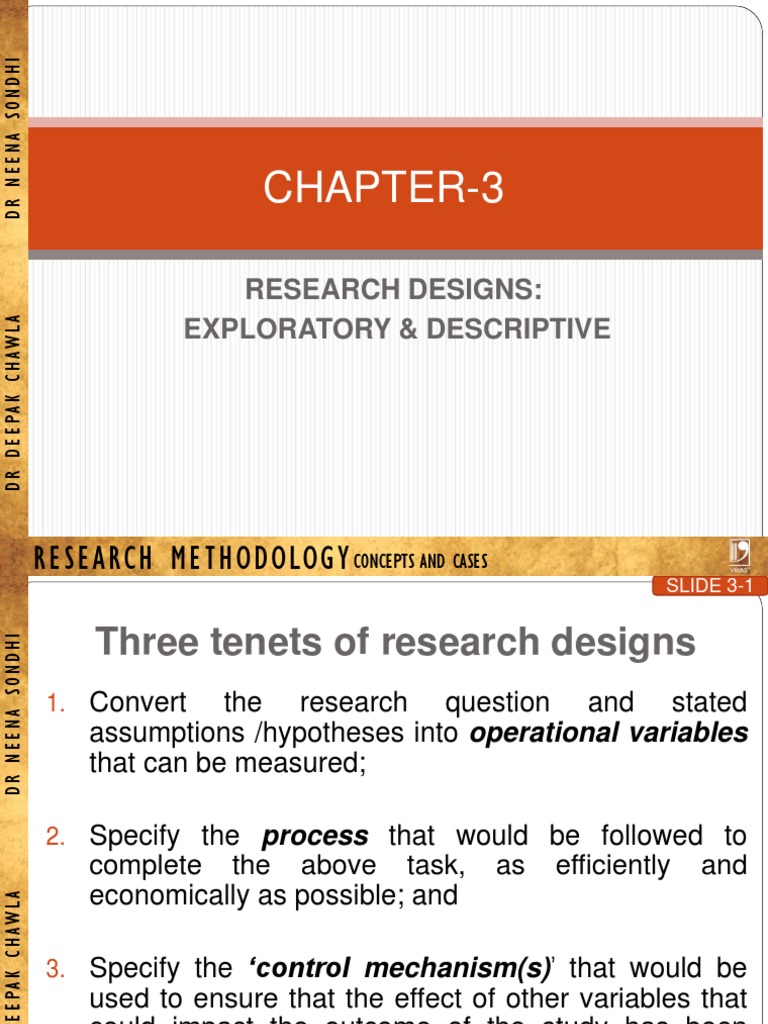 Ch.3 - Research Designs | PDF | Research Design | Evaluation Methods