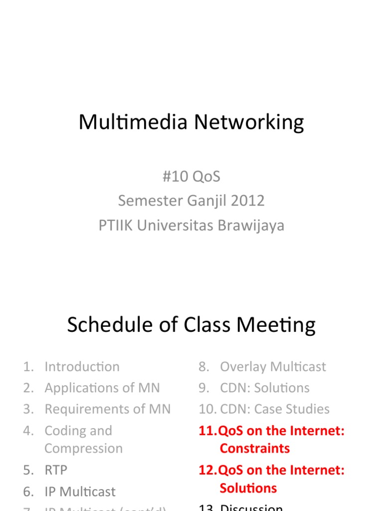 Materi QoS Terbaruuuu | PDF | Internet Protocols | Computer Architecture