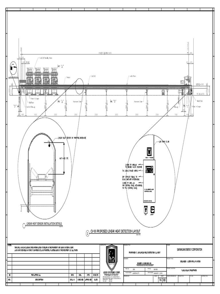 Cv-00 Proposed Linear Heat Detection Layout 1 | PDF | Manufactured ...