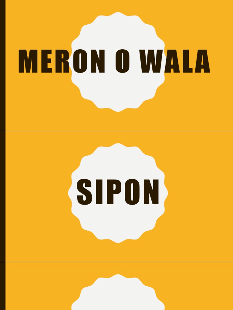 Meron o Wala | PDF