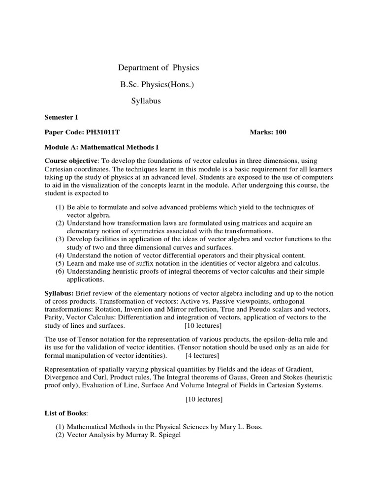 BSC Syllabus | PDF | P–N Junction | Laser
